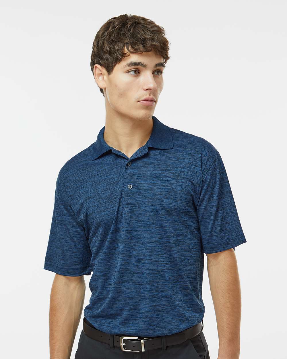 - Paragon - Dakota Striated Heather Polo #130-GCB